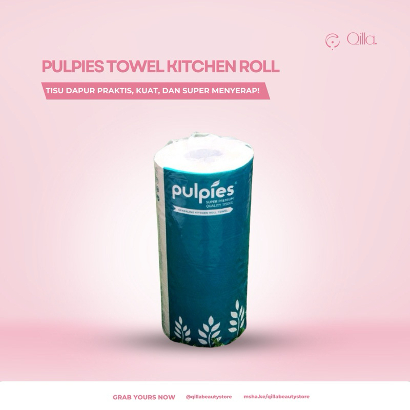 Jual Pulpies Towel Kitchen Roll Tissue - Tisu Dapur isi 200 Lembar ...