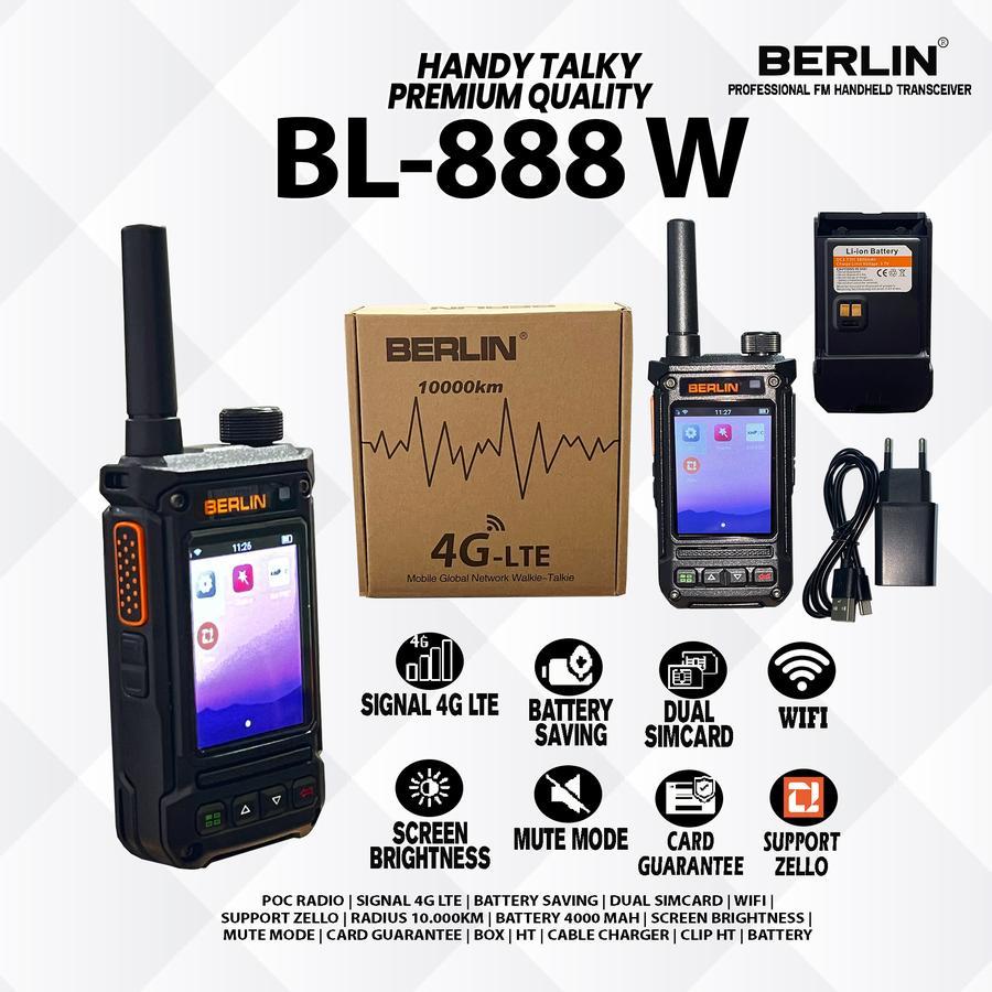 Jual HT POC 4G BERLIN BL-888 W Simcard | Wifi | Support Zello Type C ...