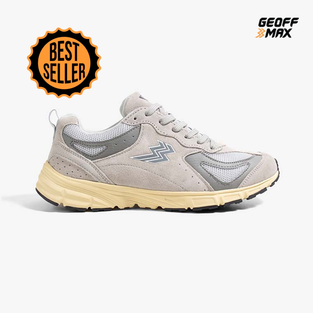 Jual Geoff Max - Dave Grey White Sportstyle Lifestyle & Daily Shoes ...