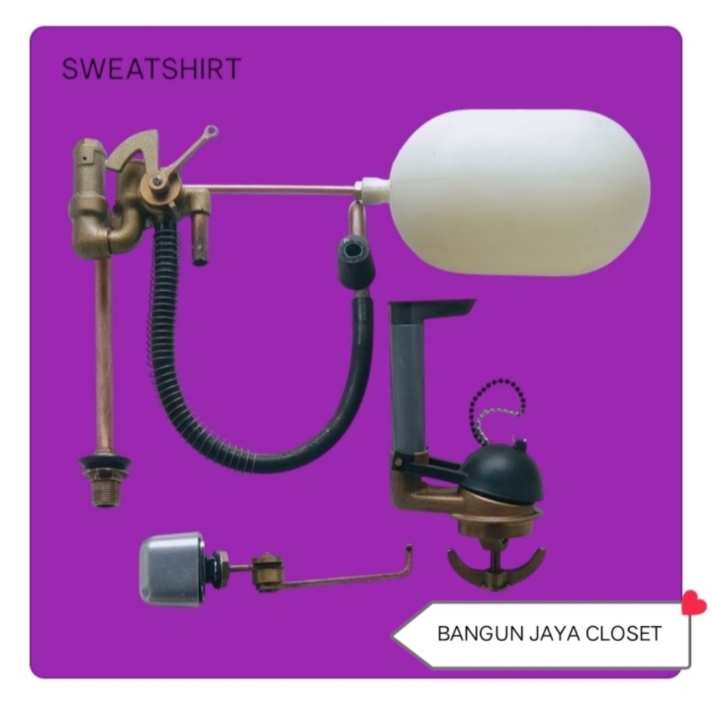 Jual Alat Closet duduk Toto model kodok/sparepart Closet Toto tipe 436 ...