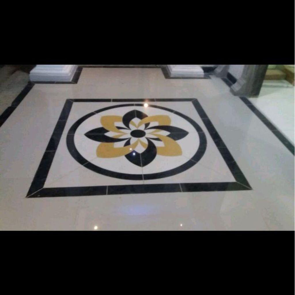 Jual granit pola mozaik motif bunga ukuran 120x120 - circle XIX ...