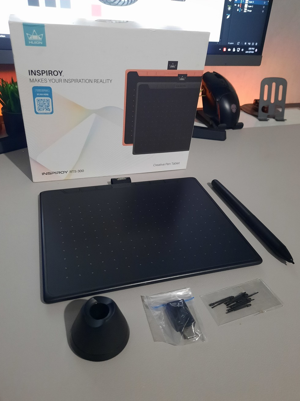 Jual Huion RTS 300 Drawing Pen Tablet Small / RTS300 Pen | Shopee Indonesia