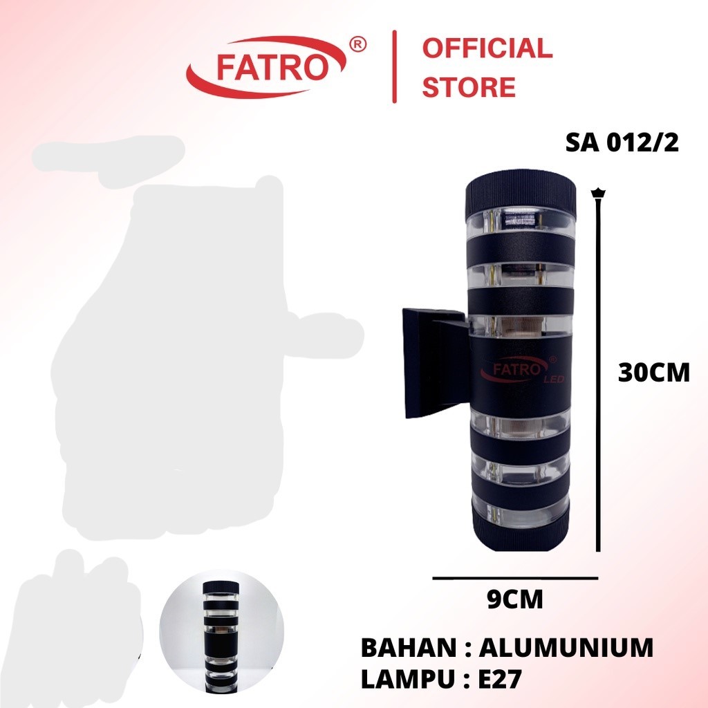 Jual FATRO Housing Lampu Dinding Pilar Series / TIANG PILAR Minimalis ...
