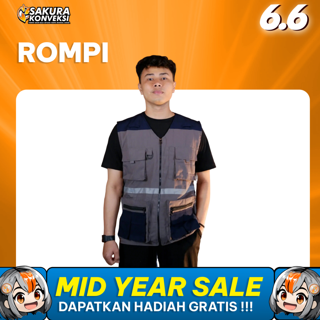Jual ROMPI MULTIFUNGSI || WARNA ABU || RESLETING FUNGSIONAL || ROMPI ...