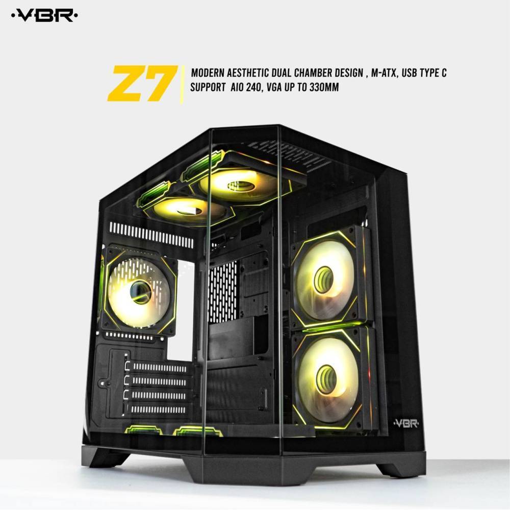 Jual Casing PC Gaming VBR Z7 Dual Chamber Micro ATX | Shopee Indonesia