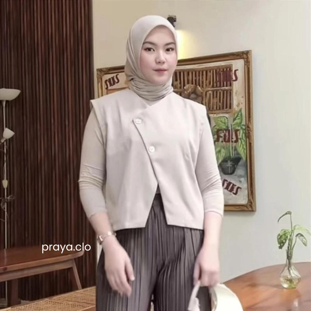 Jual PRAYA.CLO - Rora Vest Wanita Polos Style Korea | Shopee Indonesia