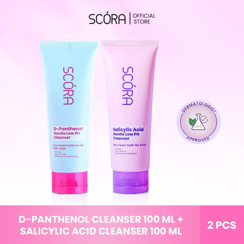 Jual Scora salicylic acid gentle low ph cleanser Scora D-panthenol ...