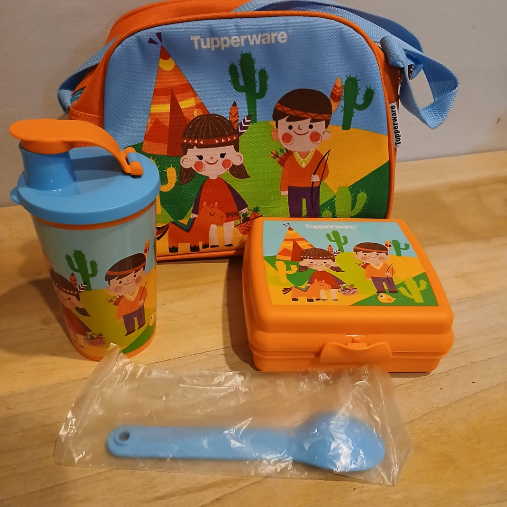 Jual Junior Bento Tupperware - Lunch Box Set (Dengan Tas Bekal ...