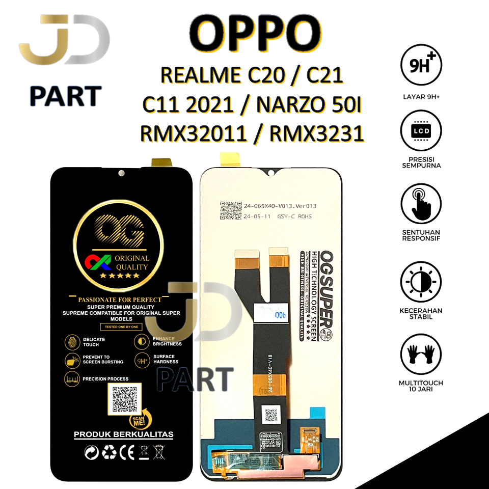 Jual LCD TOUCHSCREEN REAL C20 / C21 / C11 2021 / NARZO 50I RMX32011 / RMX3231 COMPLETE ORIGINAL ...