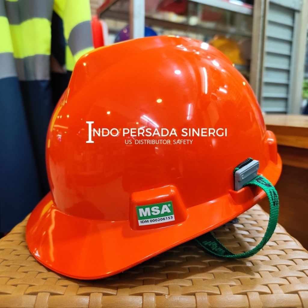 Jual Helm Safety Msa V-Gard Warna Orange - Safety Helmet Msa Lokal ...