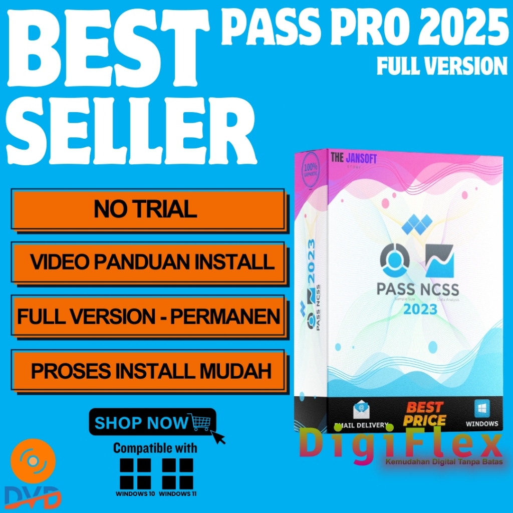 Jual NCSS PRO 2025 Serial Number Data Analysis & Graphics / PASS PRO ...