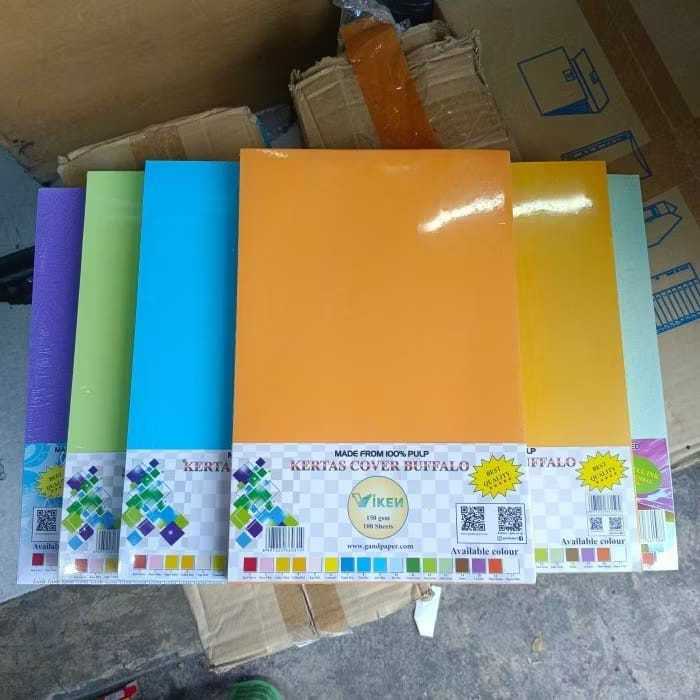 Jual Kertas cover folio 150gr 1 pak isi 100 lembar | Shopee Indonesia