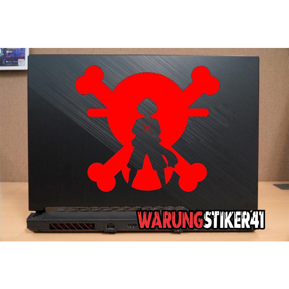 Jual stiker laptop luffy 4 sticker cutting custom one piece anime ...
