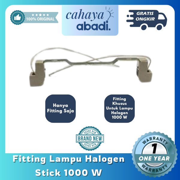 Jual Fitting Lampu Halogen Stick 1000 W - Hanya Fitting Saja | Shopee ...