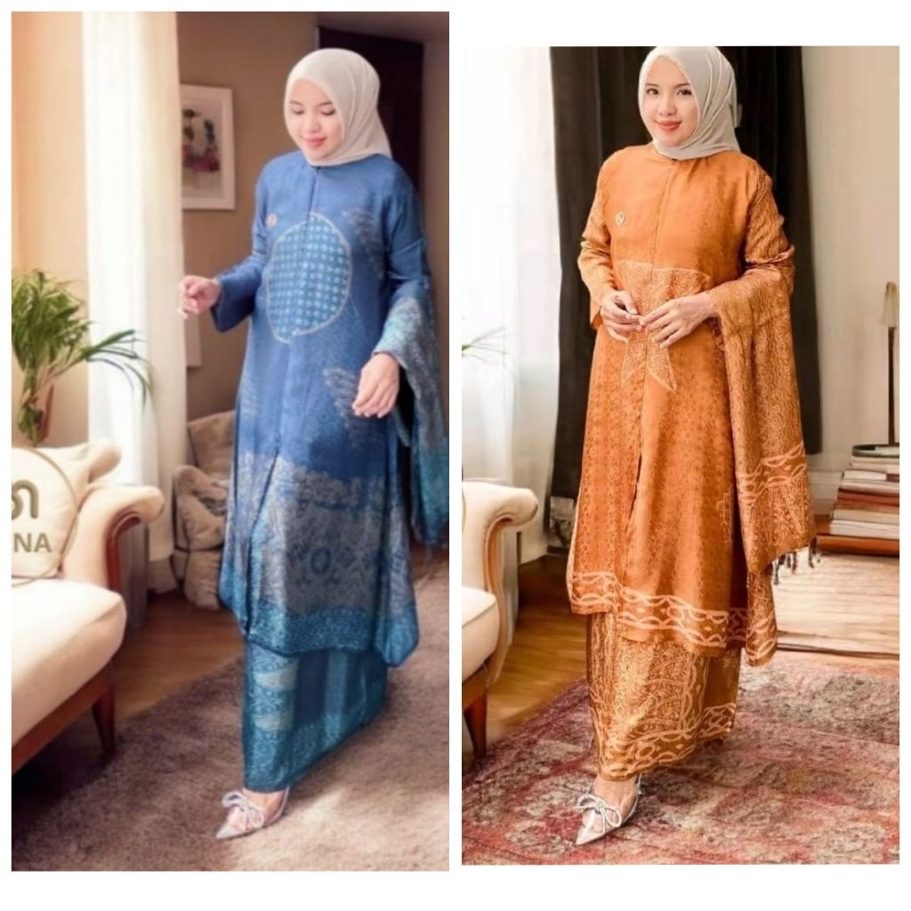 Jual One Set Batik Paramitha| Set Selendang| Sutra Viscose | Shopee ...