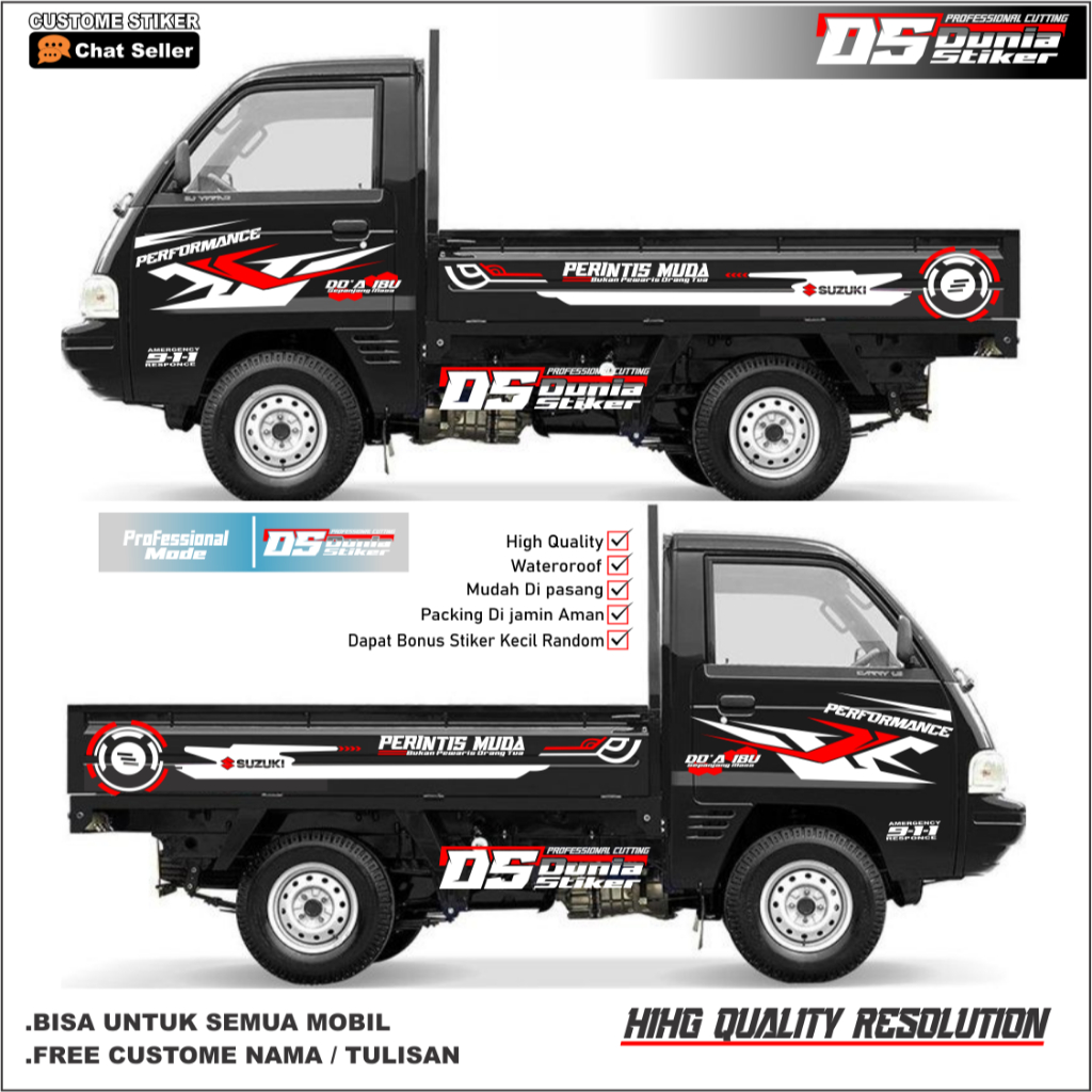Jual Stiker Mobil Pick Up Suzuki Futura Stiker Pick Up Colt T 120SS New ...