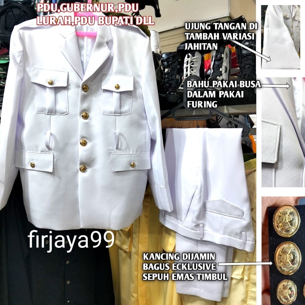 Jual seragam baju pdu lurah/pdu kepala desa/pdu bupati/wakil bupati ...