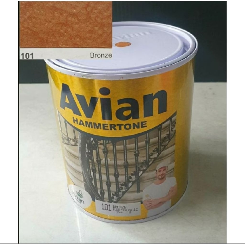 Jual cat avian cat besi hammertone warna bronze 101 | Shopee Indonesia