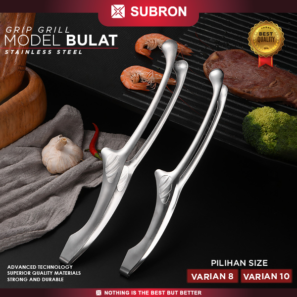 Jual SUBRON Grip Grill Model Bulat 8inch 10inch Capitan Jepitan Makanan ...