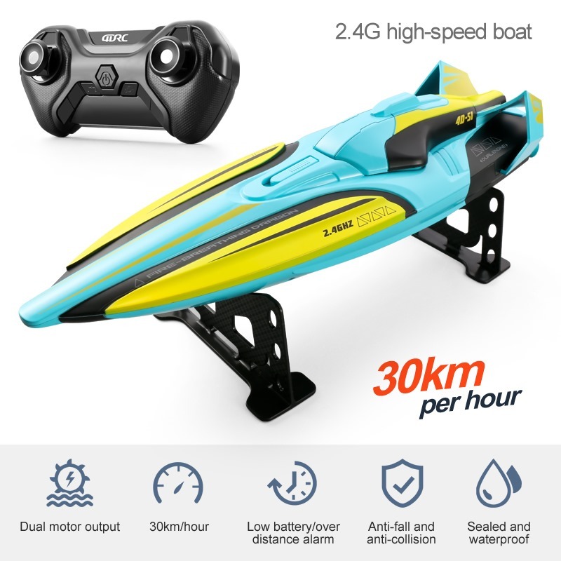 Jual Rc Speed Boat 2.4 ghz 30 km/h mainan kapal remote control super ...