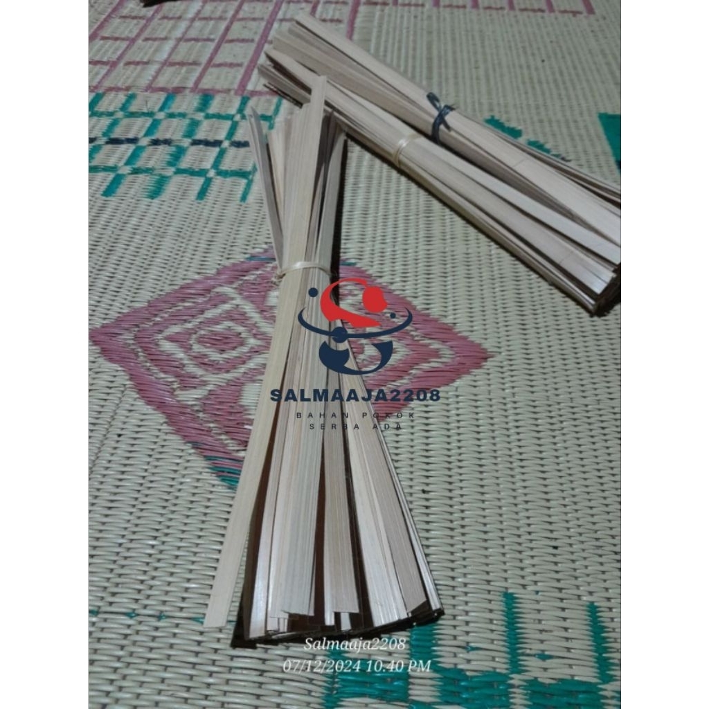 Jual P=30Cm 50Pcs Iratan Bambu Tebal 1Mm Lebar 1Cm Bahan Anyaman ...