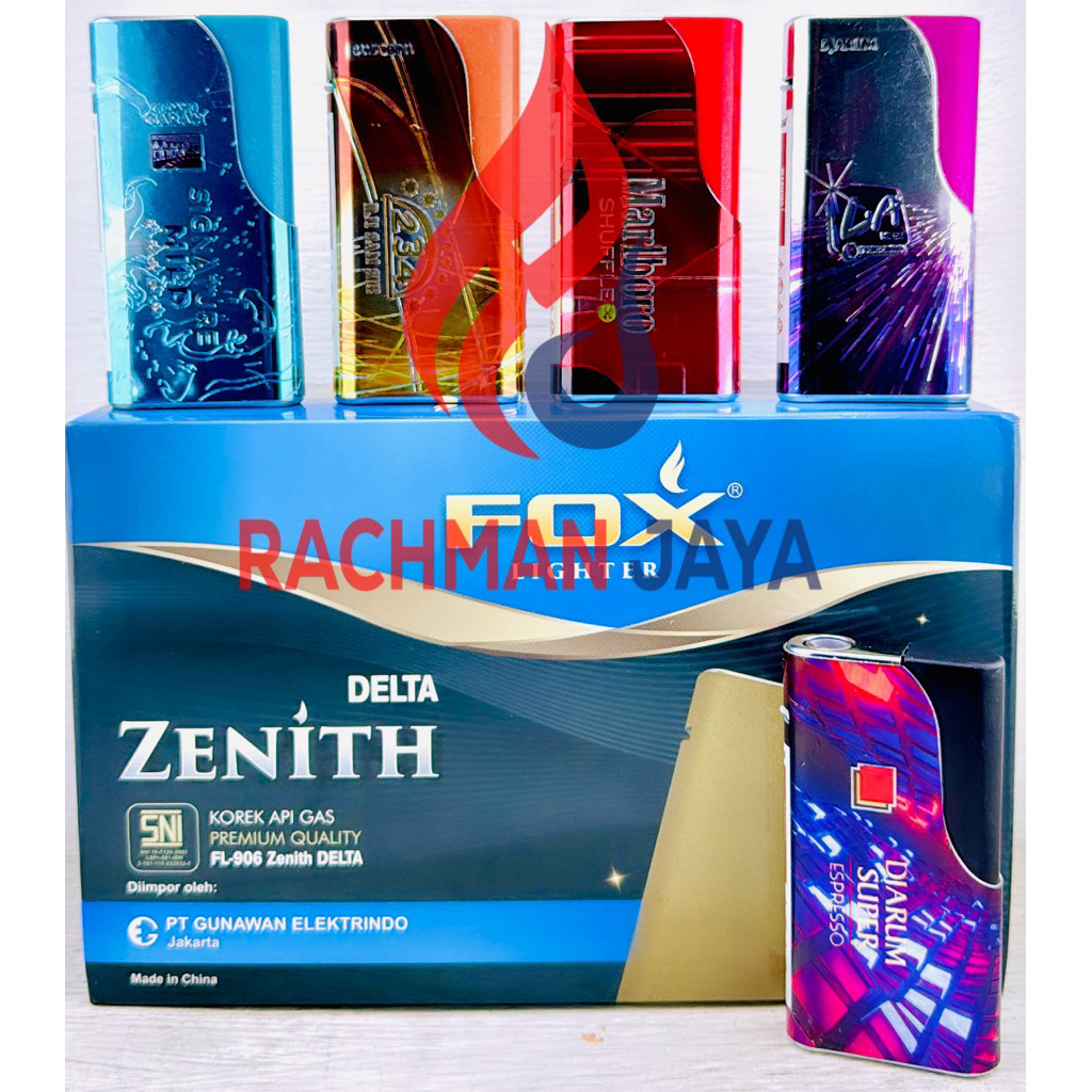 Jual Korek bara chrome (badan besi) Fox zenith Delta dan beta nyala api ...