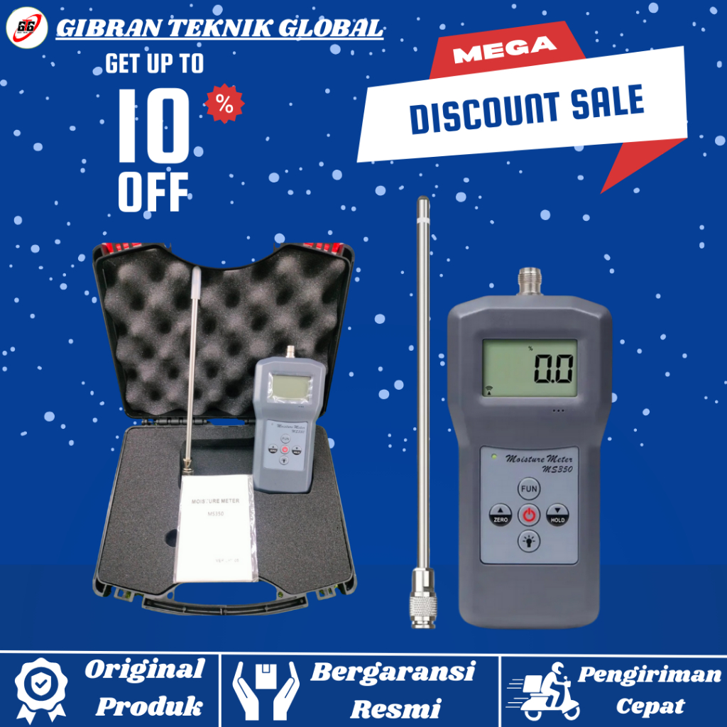 Jual Coal Moisture Meter Kadar Air Batu Bara Soil Tanah MS350 Content ...