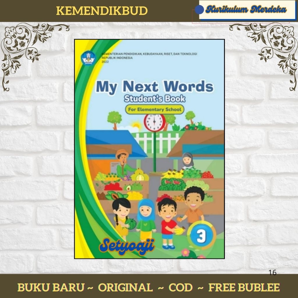 Jual Buku Siswa Bahasa Inggris My Next Words SD/ MI Kelas 3 Kurikulum Merdeka Kemendikbud ...