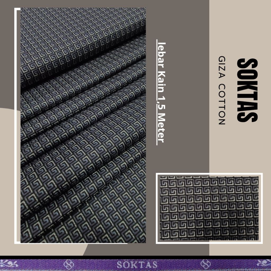 Jual Bahan Kain Kemeja Kerja Casual Cowok / Pria Motif G , Warna Abu ...