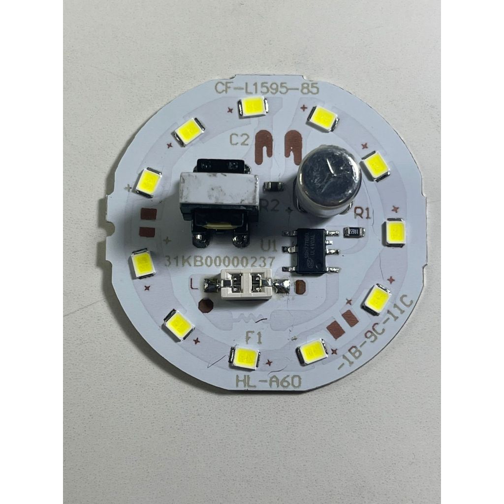 Jual LED PCB 9W Putih | 9 watt AC 220 V Modul Sparepart Lampu Bohlam ...
