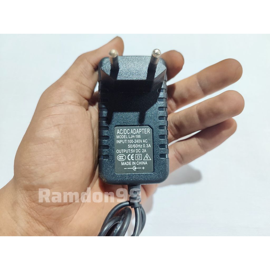Jual Adaptor 5V 2A Original EDC 3.5mm STB HTB WIFI CCTV DLL | Shopee ...