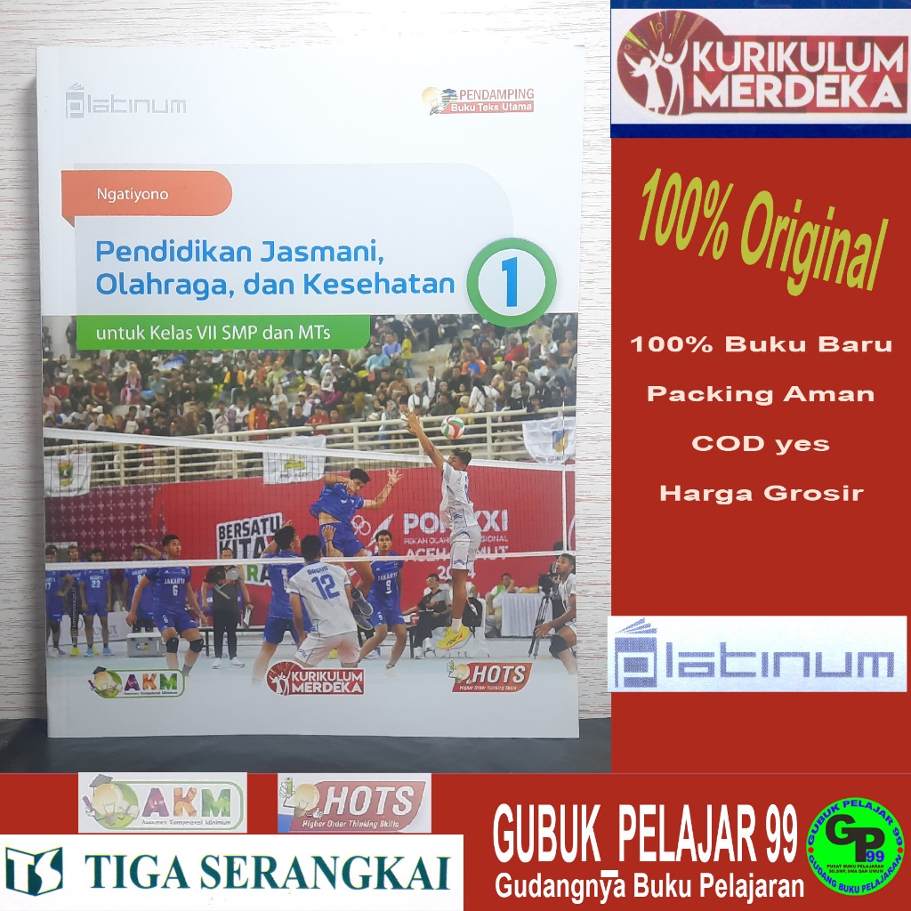 Jual Pendidikan Jasmani, Olahraga, dan Kesehatan ( PJOK ) Kelas 7 SMP/MTs Kurikulum Merdeka PT ...