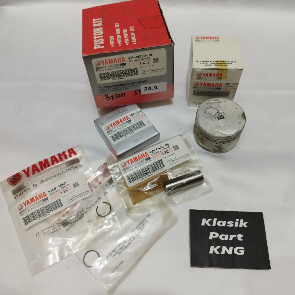 Jual Piston seher ring set Assy Yamaha byson bison 45P oversize over ...