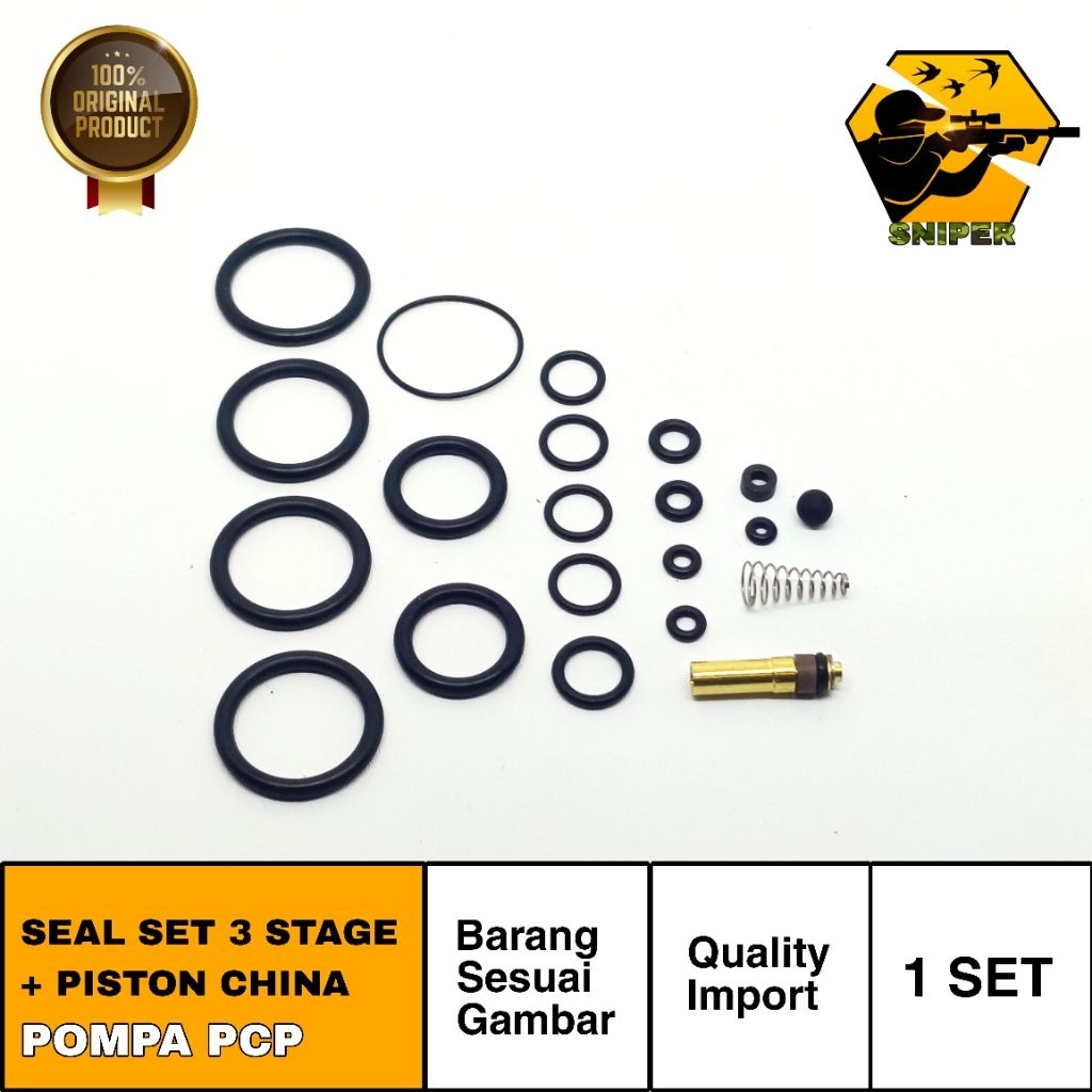 Jual O-RING POMPA PCP, SHIL POMPA PCP, SEAL SET + POMPA PCP 3 STAGE ...