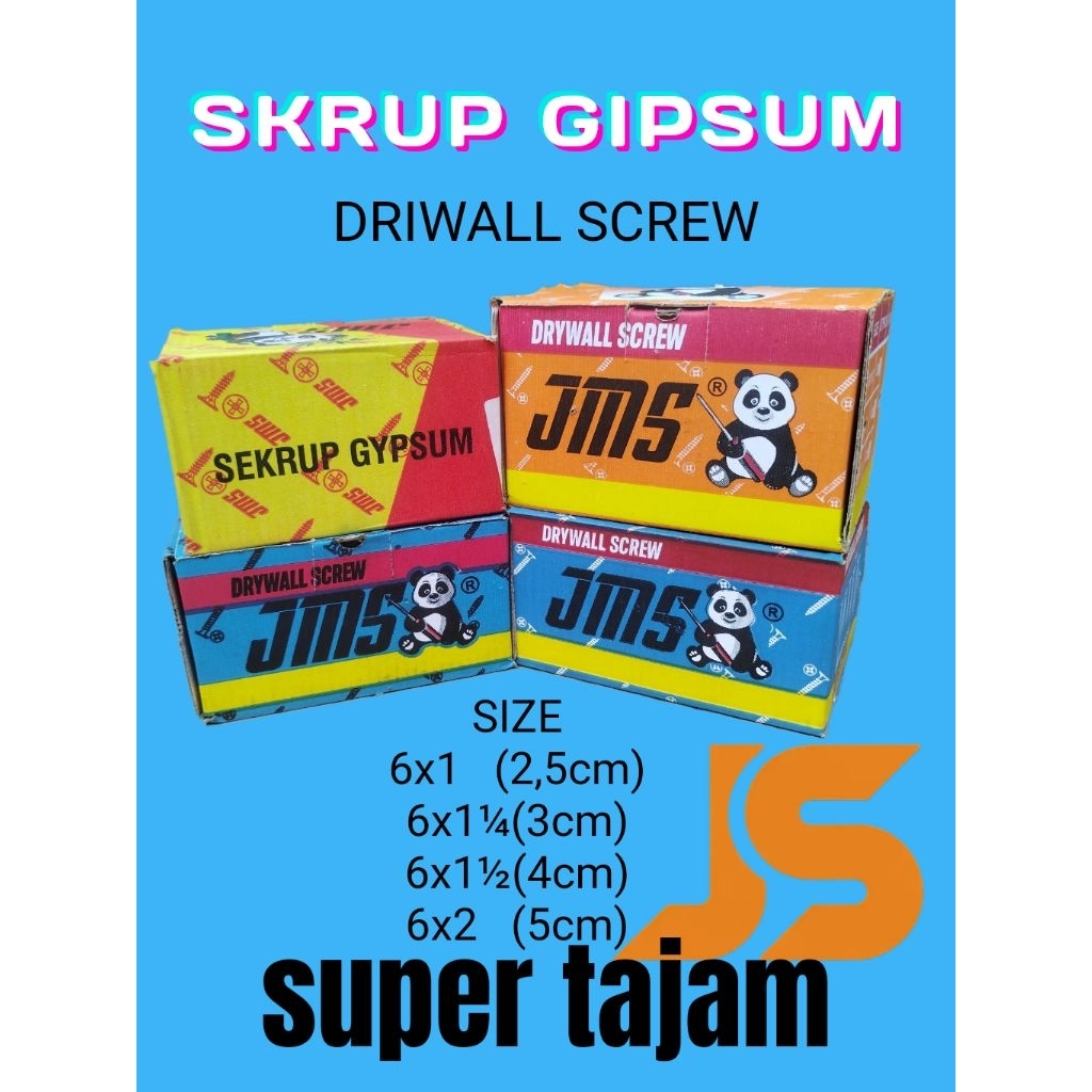 Jual 1 DUS 1kg SKRUP GIPSUM MERK PANDA/JMS | Shopee Indonesia