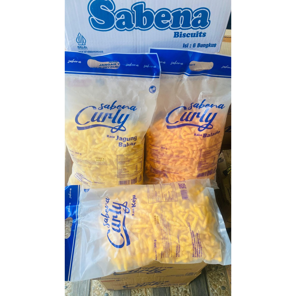 Jual SNACK SABENA CURLY 360G | Shopee Indonesia