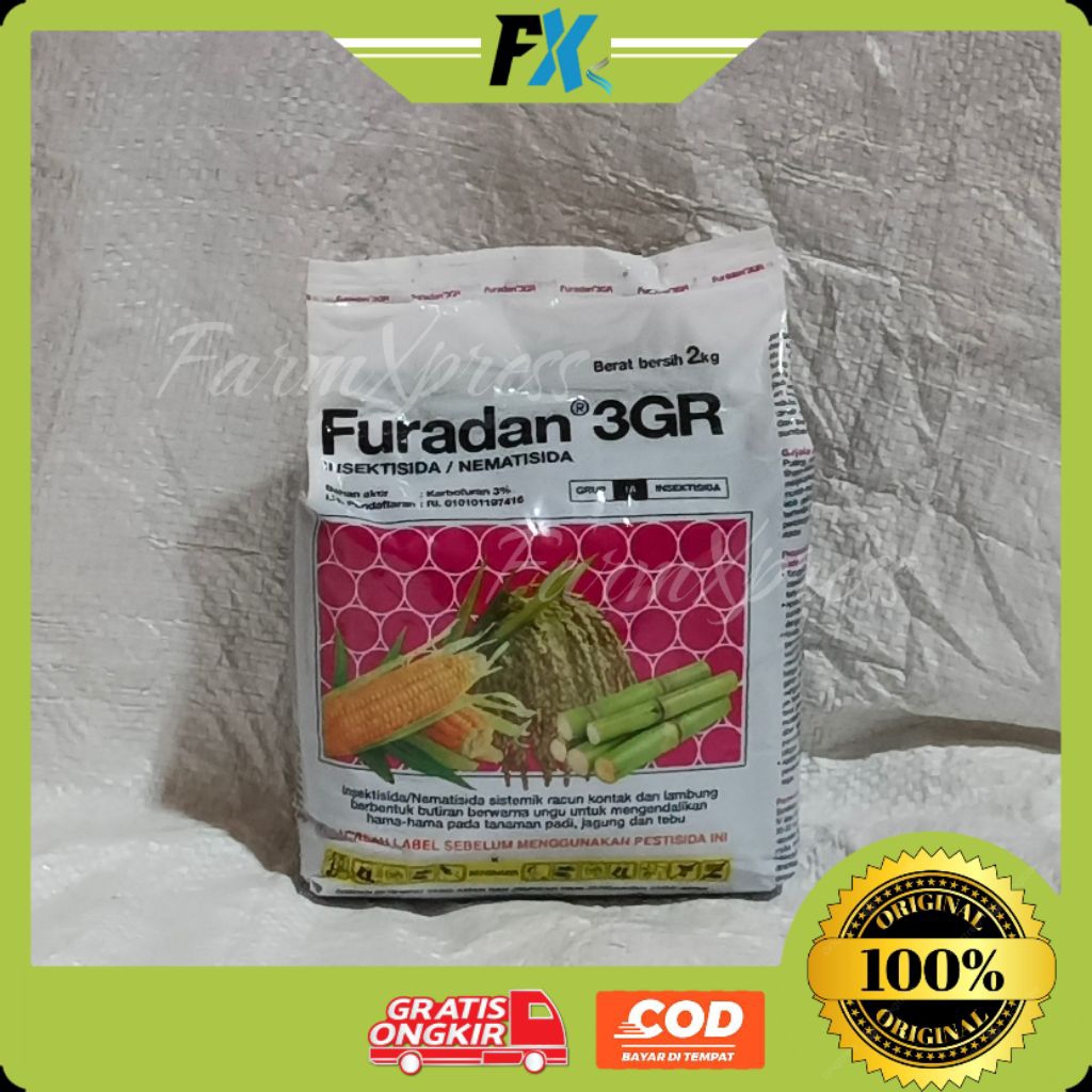 Jual [2 Kg] FURADAN 3 GR - Insektisida dan Nemastisida Sistemik ...