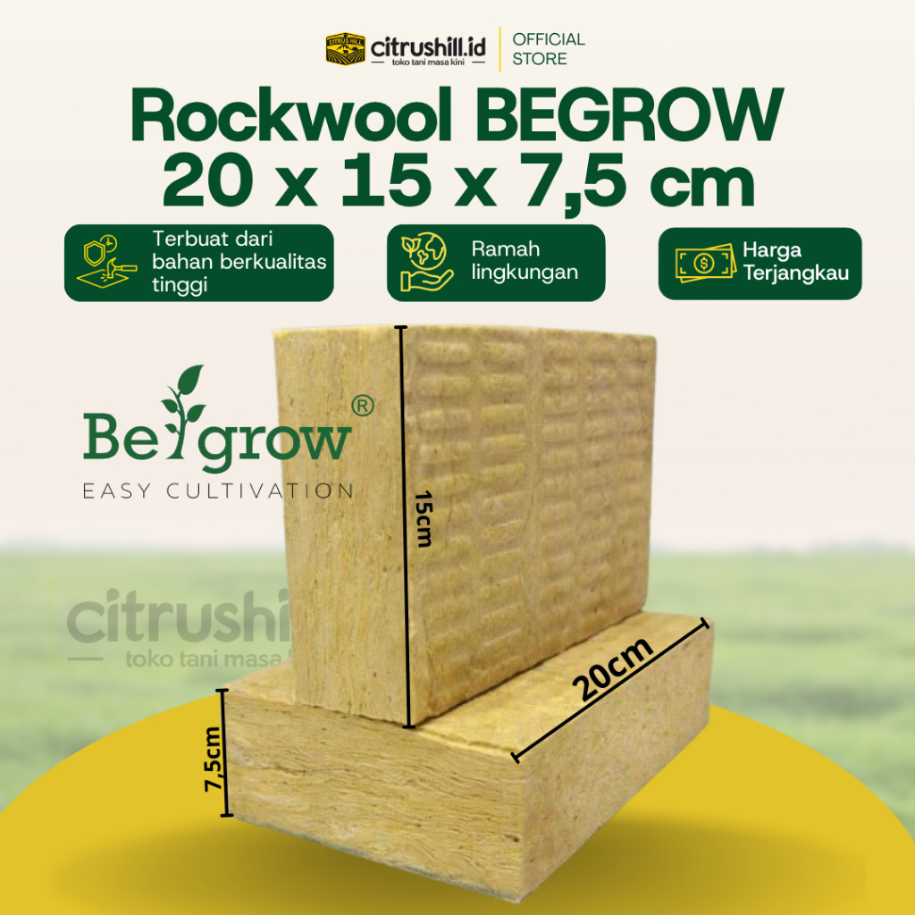 Jual Media Tanam Hidroponik - Rockwool Begrow ECER | Shopee Indonesia