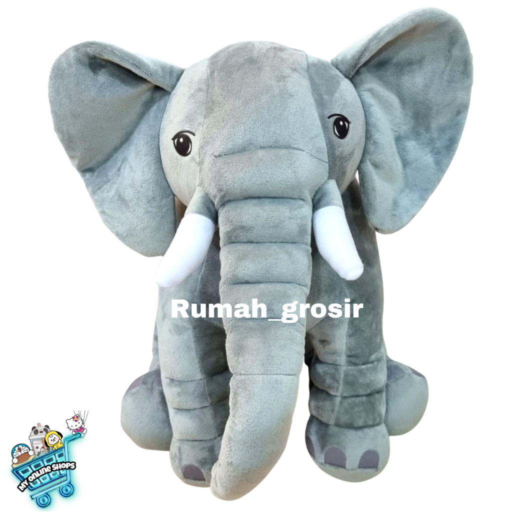 Jual Boneka Gajah Elephant Lucu Mewah Boneka Hewan Gajah | Shopee Indonesia