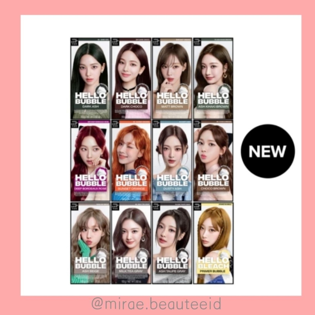 Jual KOREAN HELLO BUBBLE HAIR COLOR PERMANENT FOAM | CAT RAMBUT KOREA ...