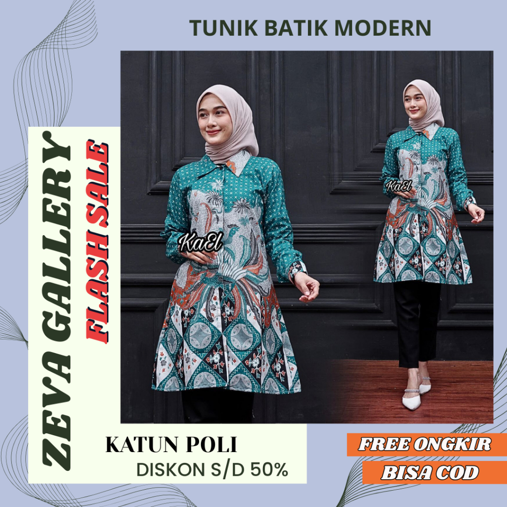 Jual Tunik Batik Wanita Jumbo Big Size ld 120cm | Atasan Kerja Wanita ...