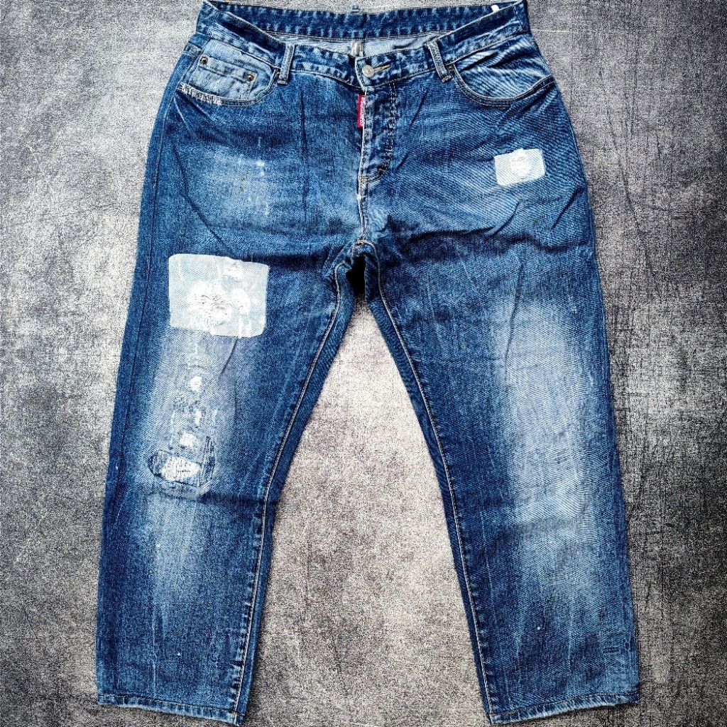 Jual HARGA PAS (MOHON BACA DESKRIPSI) DSQUARED2 PATCH JEANS | Shopee ...