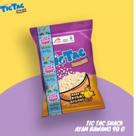 Jual Tic Tac Snack Ayam Bawang 90 gr / pilus tic tac ayam bawang ...