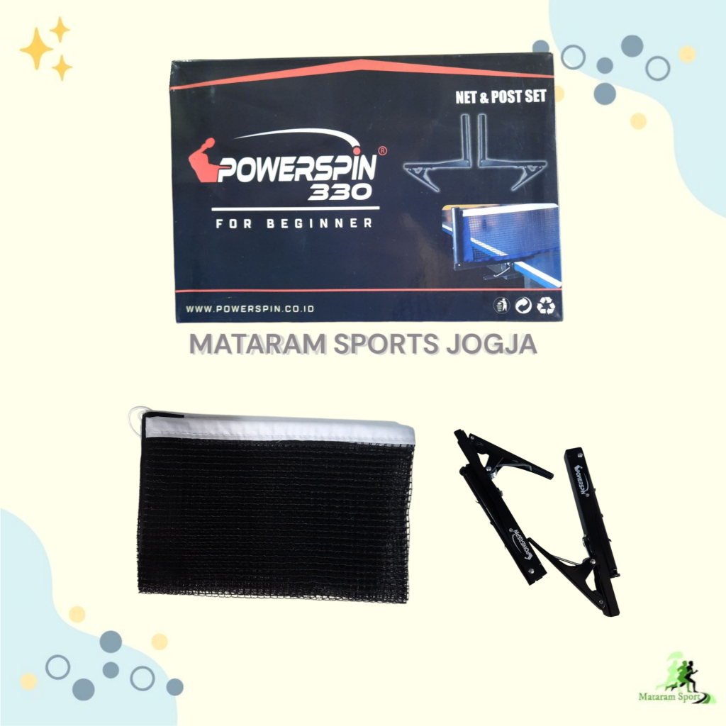 Jual Tiang & Net Ping Pong Power Spin 330 Model Jepit | Shopee Indonesia