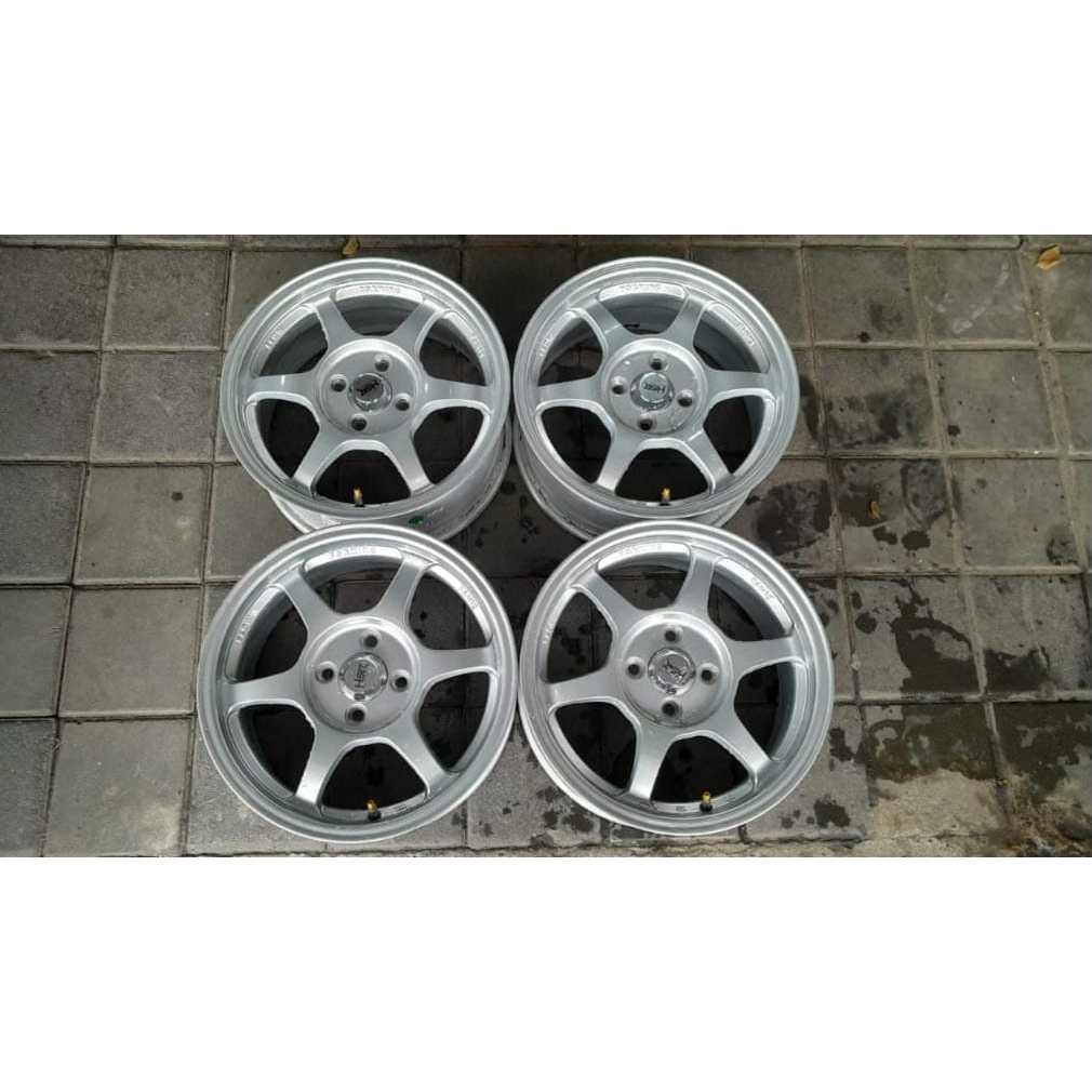 Jual velg seken hsr r15 pcd 4x100 velg only masuk ke brio jazz vios agya calya dll | Shopee ...