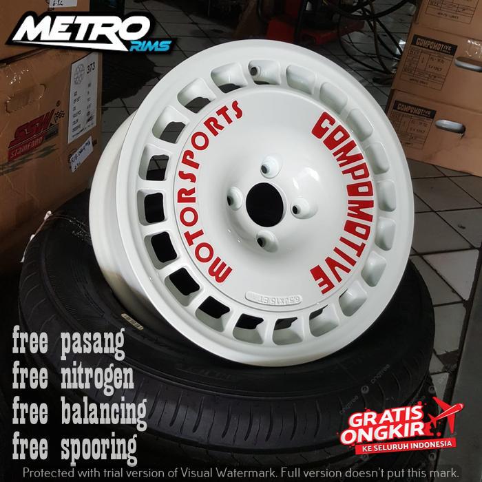 Jual velg racing model rallylook ring 15x65 mobil suzuki ignis vinfast ...