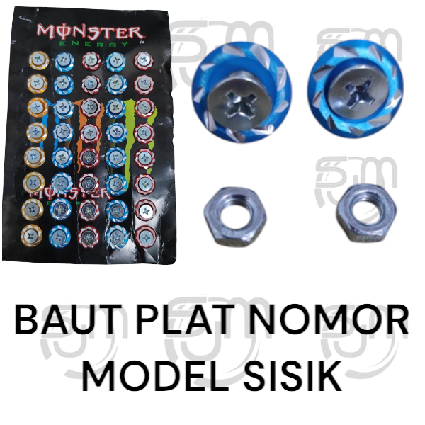 Jual BAUT BK BAUT PLAT NOMOR MODEL SISIK BAUT 10 HARGA SEPASANG ...