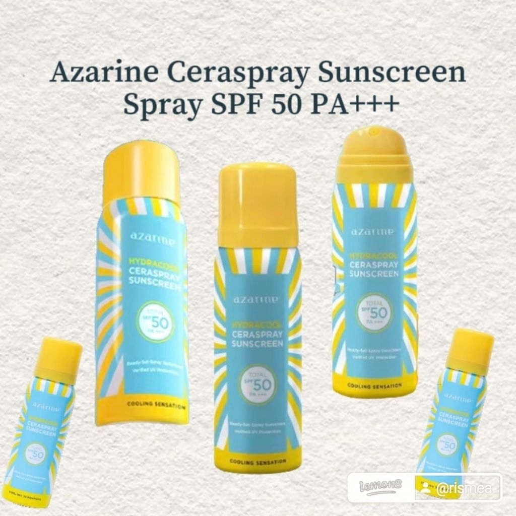 Jual Azarine Ceraspray Sunscreen Spray SPF 50 PA+++ with cooling ...