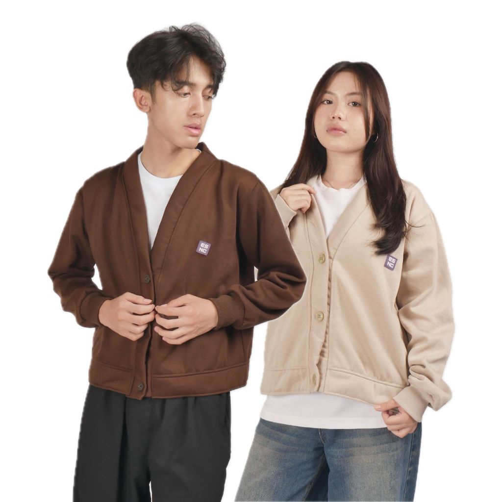Jual Cardigan Unisex Model Boxy – Desain Casual Kekinian, Cocok untuk ...