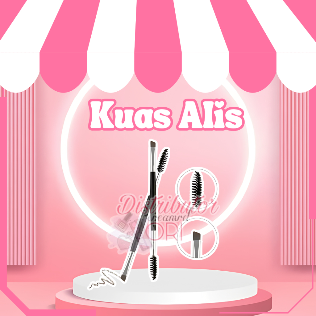 Jual Kuas Alis / Eyebrow Brush 2 in 1 Sikat Dan Kuas | Shopee Indonesia